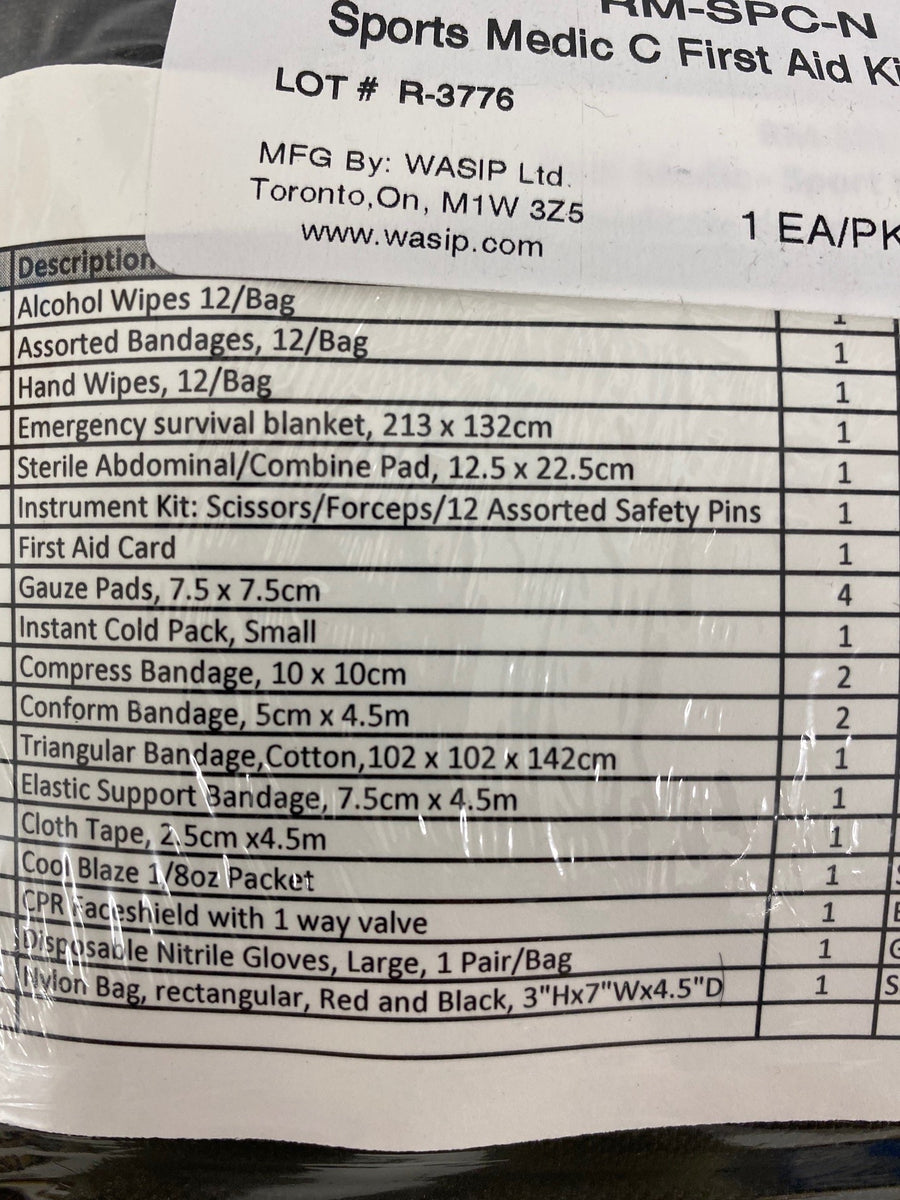 SPORT MEDIC FIRST AID KIT – Al Anderson's Source for Sports